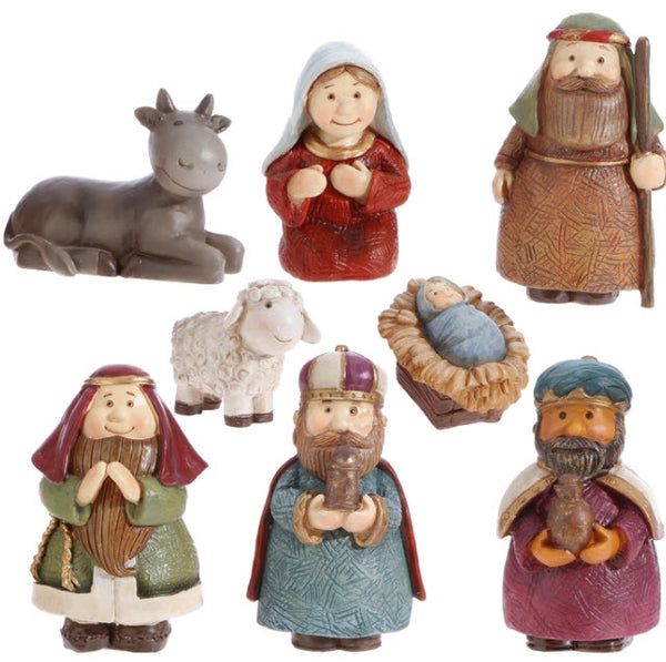 Raz Trimmed with Tradition 3" Nativity Set – MilandDil Designs