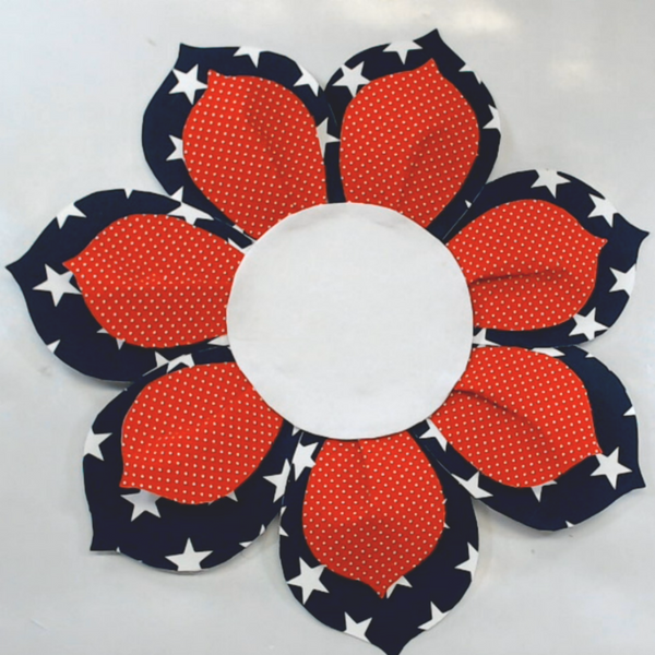 Fabric Petal Wreath Tutorial – MilandDil Designs